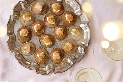 Gourmet Blinis With Creme Fraiche And Smoked Salmon Recipe Gemmas