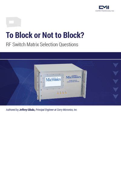 Rf Switch Matrix Paper Thumbnail Ppm Systems
