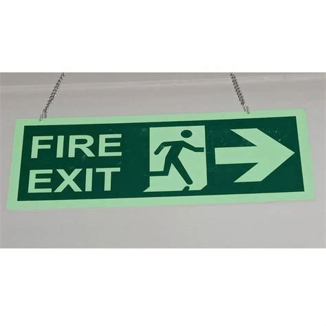 Animation Green Led Exit Signage Board Power Consumption 10 W Shape