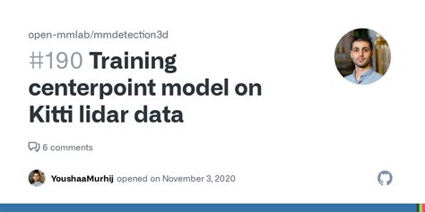Training Centerpoint Model On Kitti Lidar Data · Issue 190 · Open