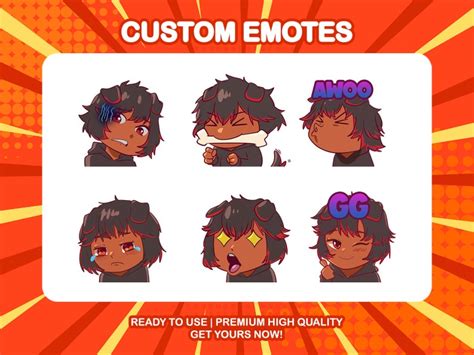 CUSTOM TWITCH EMOTES High Quality Custom Premium Twitch Emotes Twitch