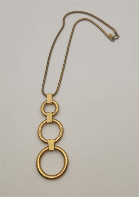 Rare Alice Caviness Gold Toned Statement Necklace Etsy