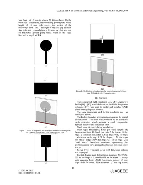 Numerical Assessment Of Uwb Patch Antenna For Breast Tumor Detection Pdf