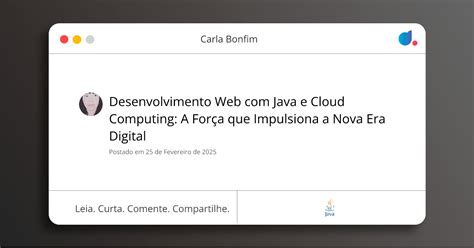 Desenvolvimento Web Com Java E Cloud Computing A Força Que Impulsiona A Nova Era Digital