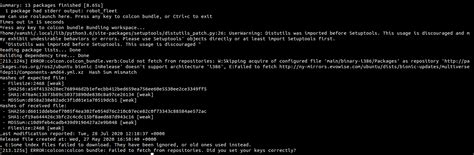 Could Not Find Key For After Colcon Bundle Issue Colcon Colcon Bundle GitHub