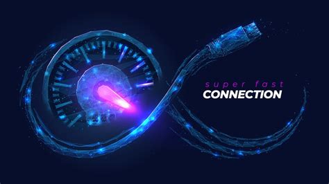 Fast Internet Connection Communication Technology Vector Image