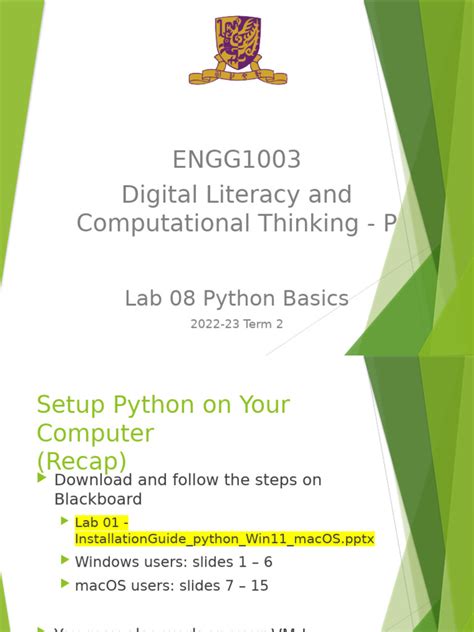 Engg1003 Lab08 Pythonbasics Pdf Triangle Computing