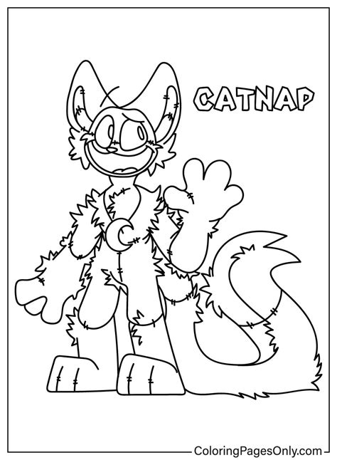 30 CatNap Coloring Pages Free Printable PDF Online Coloring