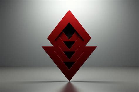 Premium Ai Image 3d Logo Design Dynamic Shape Metal