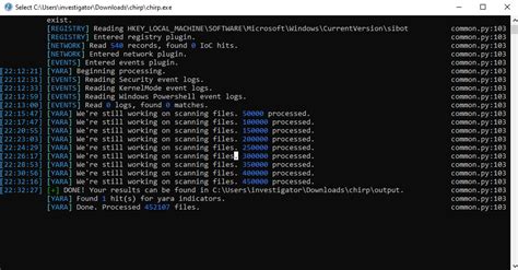 Program Freezes After Scan Complete · Issue 8 · Cisagovchirp · Github