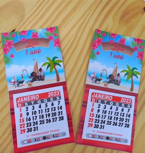 Mini Calendário Personalizado Elo7 Produtos Especiais