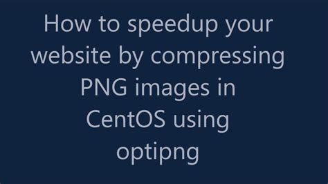 How To Compressing Png Images In Linux With Optipng Png Images Png