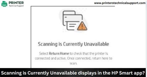 HP Smart App Scanner Troubleshooting