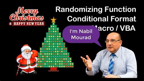 Sparkling Xmas Tree Using Randomizing Function And Conditional Formatting