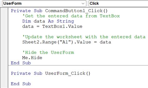 Vba Close Userform Examples How To Close Excel Userform