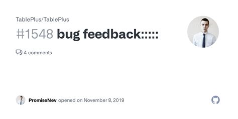 Bug Feedback Issue TablePlus TablePlus GitHub