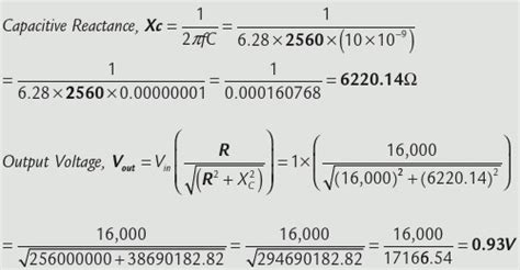 first order high pass filter worked ­example designing a first order