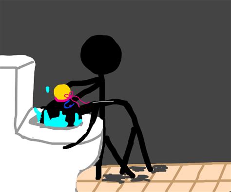 Bully Dunks Girls Head Into Toilet Drawception