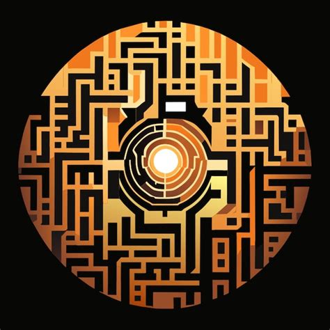 premium vector maze vector illustration