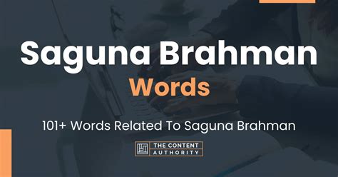 Saguna Brahman Words 101 Words Related To Saguna Brahman