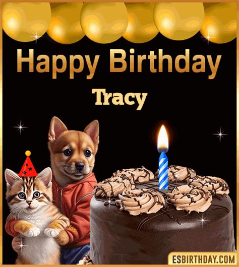 Happy Birthday Tracy  🎂 Images Animated Wishes【28 S】