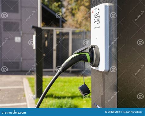 Almaty Kazakhstan November 11 2023 Outdoor Socket For Charging An