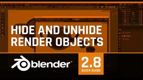 Hide And Unhide Objects In Rendering Blender 28 Blender Rendering