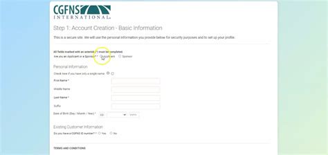 Tutorial Cgfns Connect New User Registration Guide Cgfns