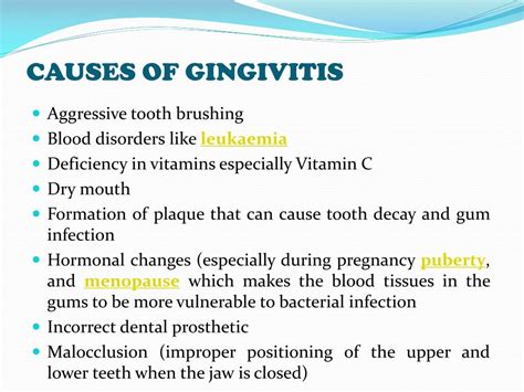 PPT Gingivitis Mild Gum Disease PowerPoint Presentation Free