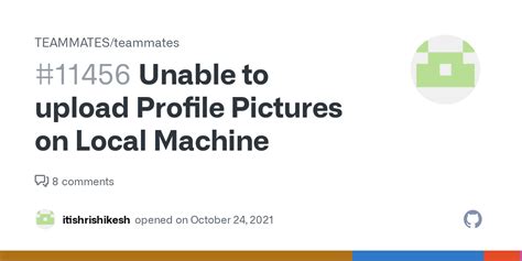 Unable To Upload Profile Pictures On Local Machine · Issue 11456