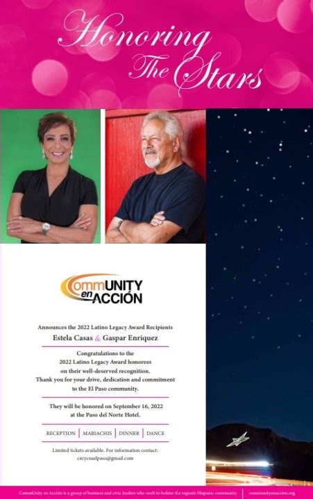 Latino Legacy Awards Recognize Estela Casas And Gaspar Enriquez Ktsm 9 News