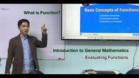 Basic Concepts Of Functions Youtube