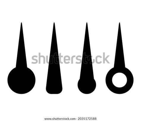 Clock Hands Design Template Time Pointers Stock Vector Royalty Free