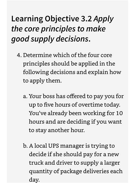 Solved Learning Objective 32 ﻿apply The Core Principles To