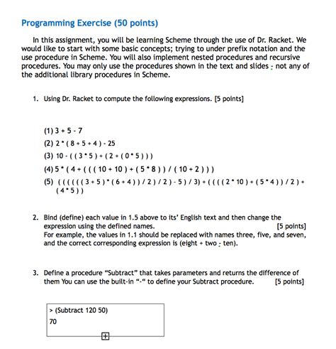 Solved Programming Exercise 50 Points In This Assignment