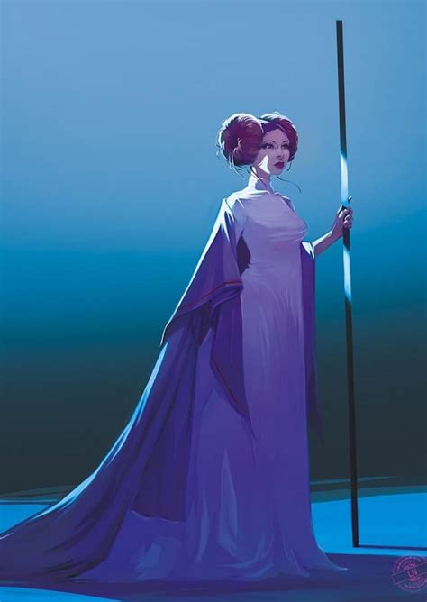 Princess Leia Me Digital Painting 2020 Rfanart