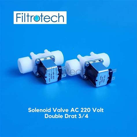Jual Solenoid Plastik Solonoid Valve Selenoid Plastik Double Drat 3 4