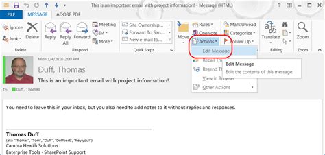 How To Edit An Email Template In Outlook