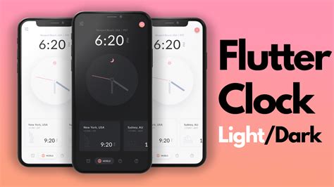 GitHub Stanis3v Analog Clock Flutter Mobile App UI Minimalistic Analog Clock