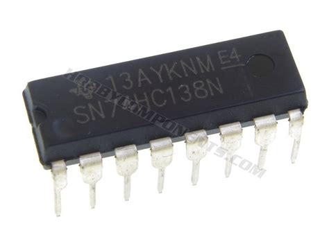 74hc138 3 to 8 line decoder dip 16 pack of 5