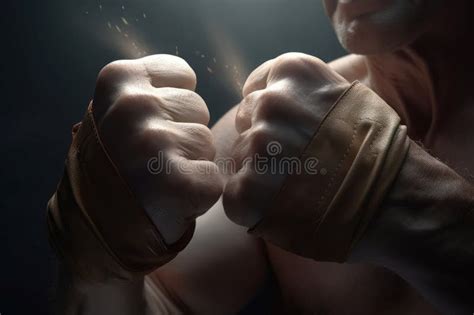 Fighter Fists Hands Ready To Fight Generate Ai Stock Image Image Of