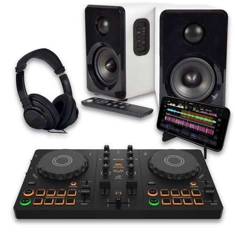AlphaTheta DDJ FLX2 AV Link White Beginner DJ Bundle