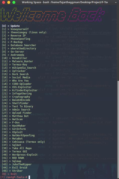 GitHub FajarTheGGman F Tools Toolkit Hacking