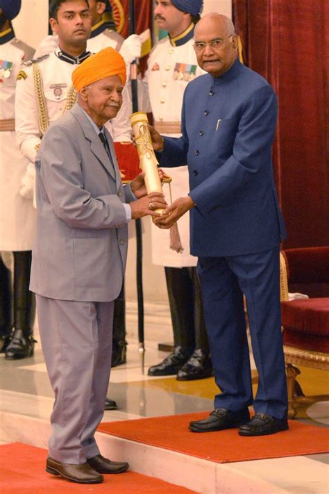 President Kovind Presents Padma Shri To Narsingh Dev Jamwal For