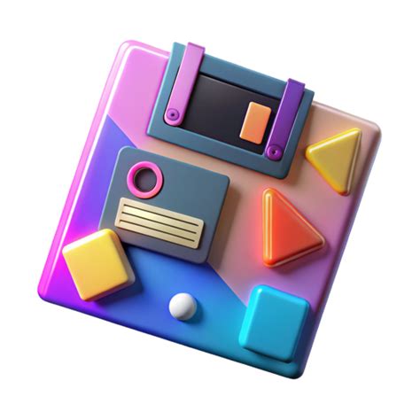 Abstract Colorful 3d Geometric Shapes Design 56554668 Png