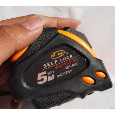 Handymans Meter Measuring Tape 5 Meter Rubber Meter Oni Self Lock