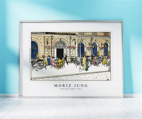 Moriz Jung Print Download Digital File Café Heinrichhof 1912 Wall