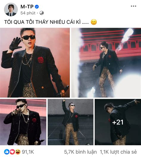 Son Tung Mtp Brought His Son To A Performance Netizens Teased Him