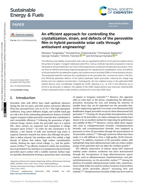 Pdf An Efficient Approach For Controlling The Crystallization Strain