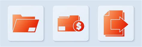 Set Finance Document EPS File Document Add New File And PSD File Document Icon Vector Stock